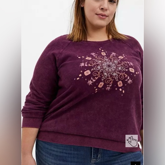 torrid | Tops | Torrid Disney Princess Tangled Mandala Mineral Washed ...